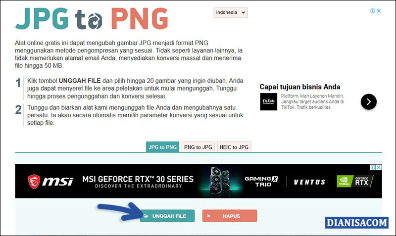 10+ Cara Mengubah File JPG ke PNG, di PC, Laptop, HP Android