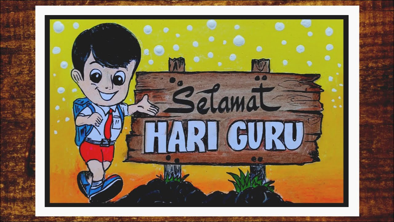 30 Contoh Poster Hari Guru Simple Mudah Ditiru 